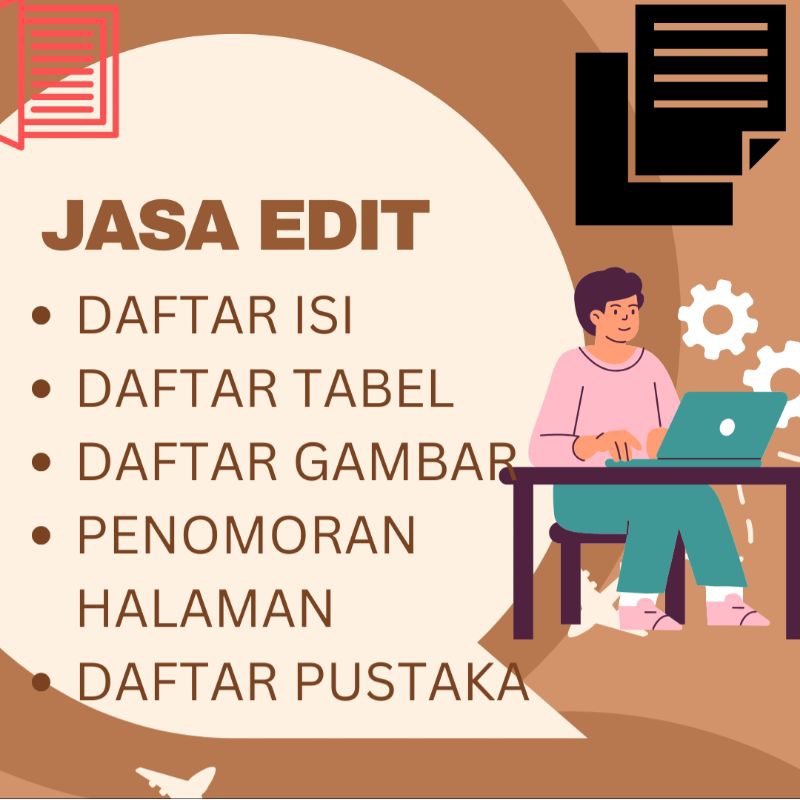 Jual JASA EDIT|MERAPIKAN DOKUMEN|DAFTAR ISI|DAFTAR TABEL|PENOMORAN ...