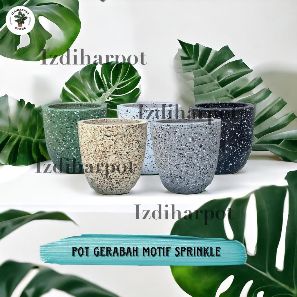 Jual POT BUNGA GERABAH TANAH LIAT KAPSUL KOMBINASI D16 T15 - GERABAH ...