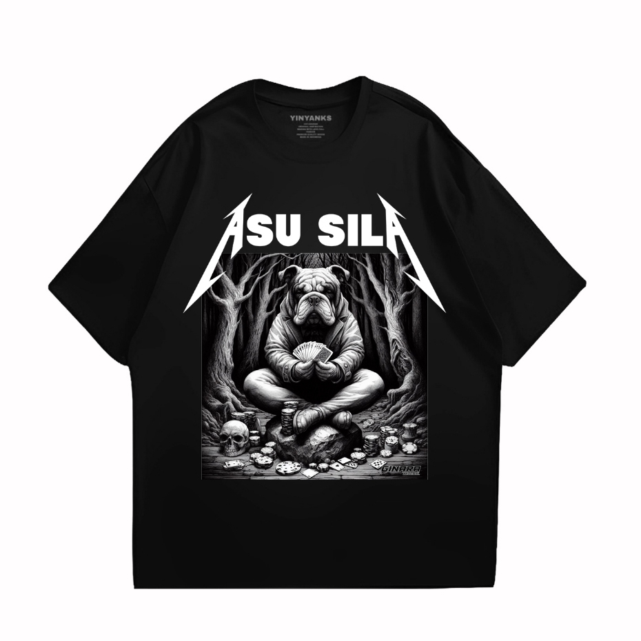 Jual Yinyanks T-Shirt AsuSila kartu kaos hitam pria wanita unisex ...
