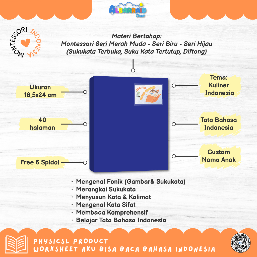 Jual WORKSHEET BUKU AKTIVITAS ANAK BACA TULIS MONTESSORI WIPE AND CLEAN ...