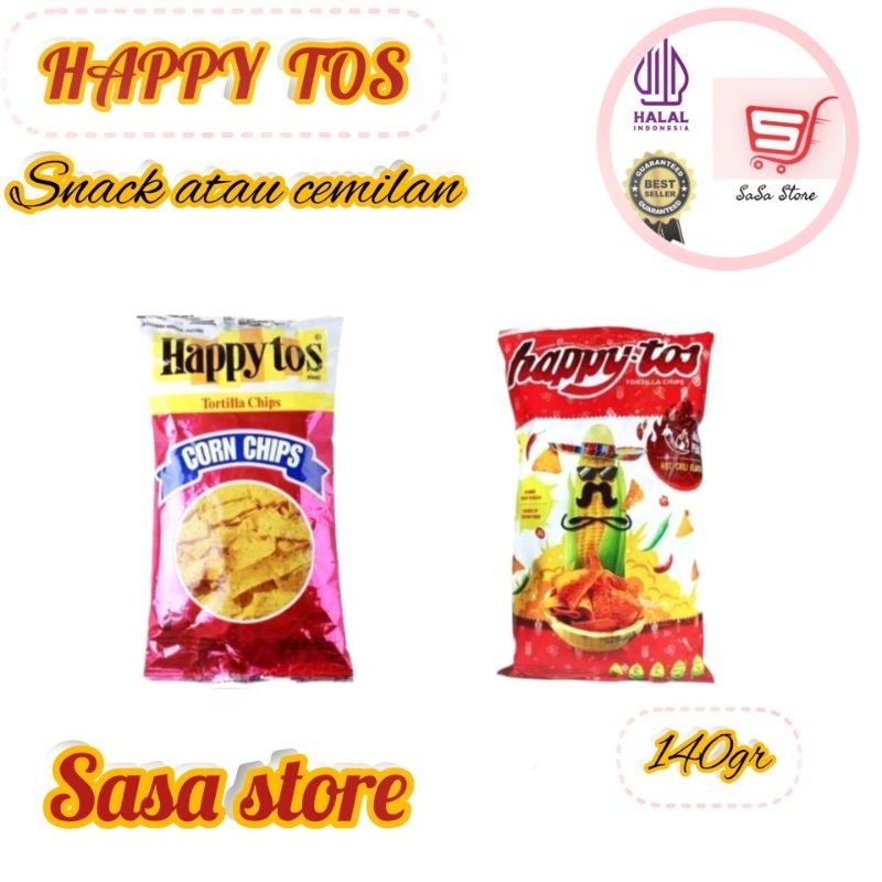 Jual Happytos Snack Tortila Chips Merah 140 Gram Keripik Jagung Happy ...