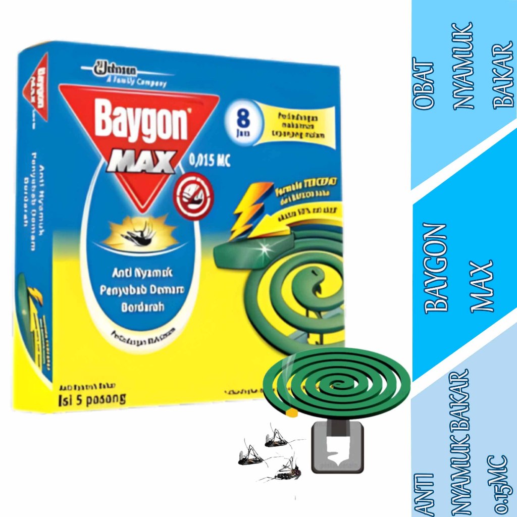 Jual Anti Nyamuk Bakar - Baygon Max - Obat Nyamuk Bakar - 0,015MC ...