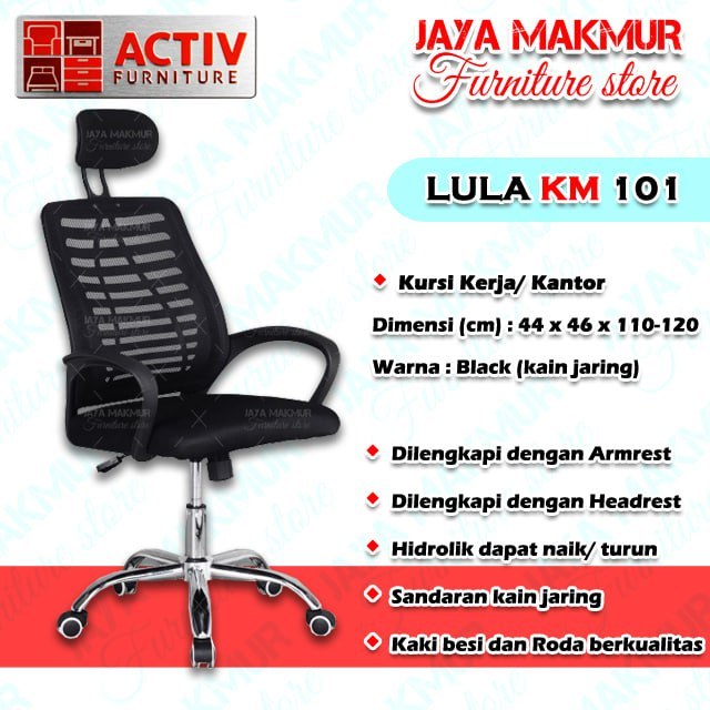 Jual (JM) Kursi Kantor/ Kerja/ Manajer - Lula KM 101 Activ | Shopee Indonesia