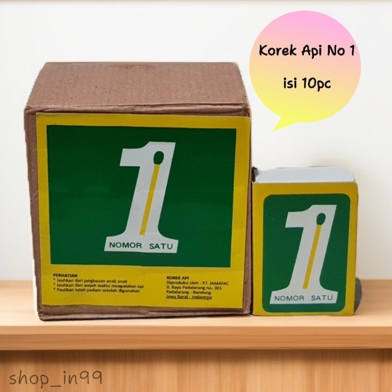 Jual Korek api kayu No 1 isi 10pc | Shopee Indonesia