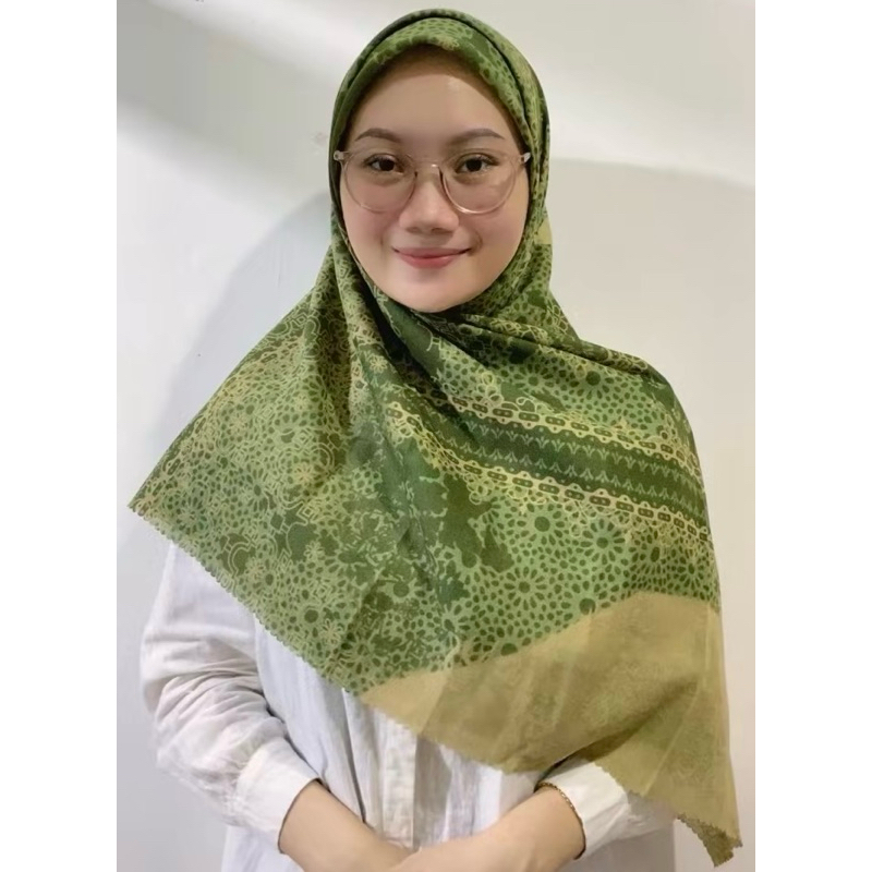 Jual hijab motif premium / jilbab kerudung segiempat motif terbaru ...