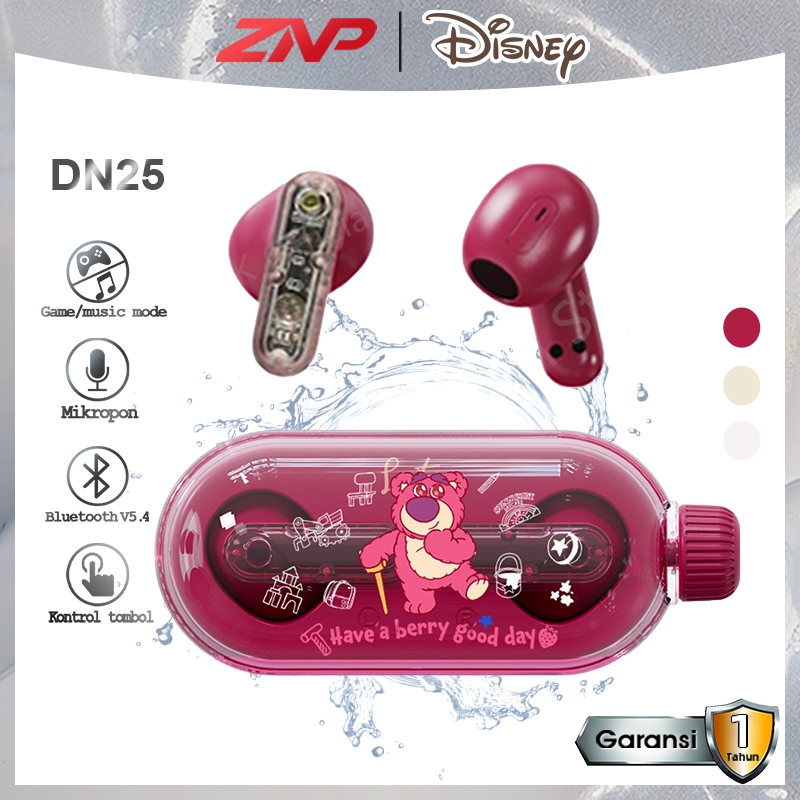 Jual ZNP X Disney DN25 TWS Lucu Earphone Bluetooth Mini Wireless ...