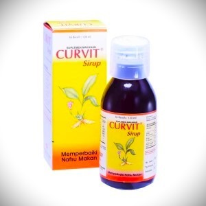 Jual CURVIT SYRUP 120 ML & 60 ML - Suplemen Vitamin Penambah Nafsu ...