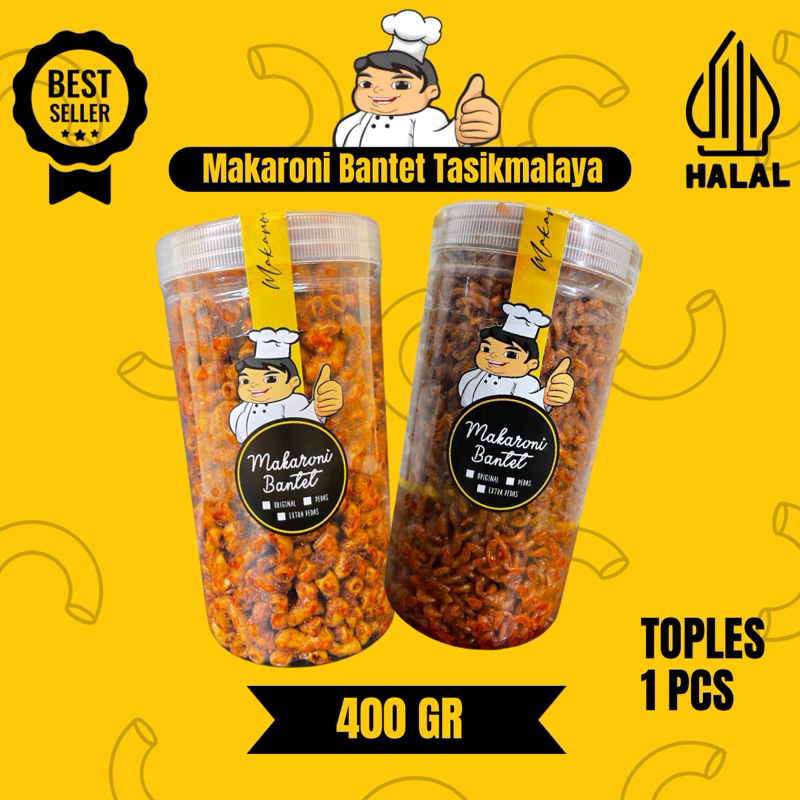 Jual Makaroni Bantet/Kriwil Toples Besar 400 gr | Shopee Indonesia