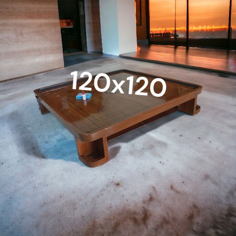 Jual karambol sultan ukuran 120 x120 full jati tinggi kaki 20 cm ...