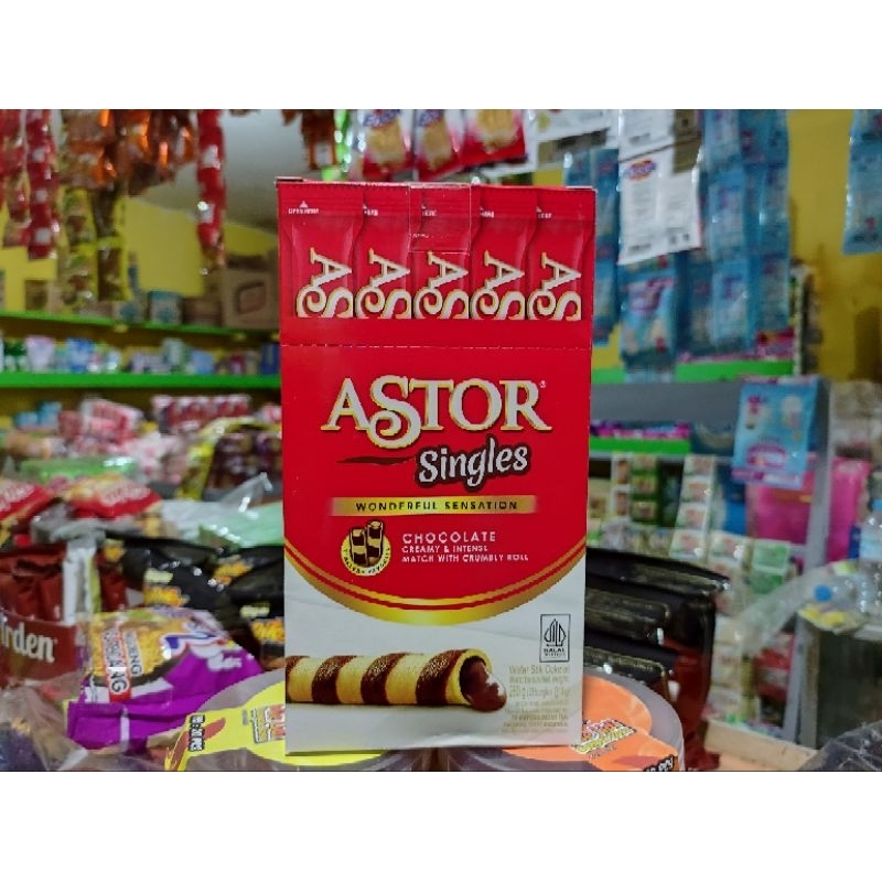 Jual Astor Singles Wafer Stick - 20 pcs x 16g | Shopee Indonesia