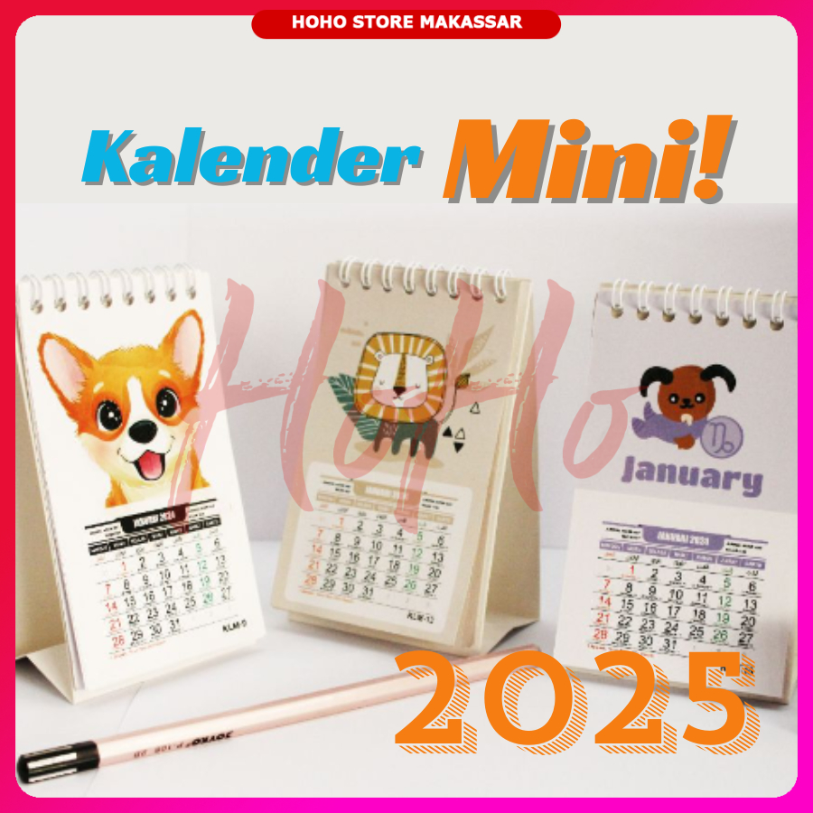 Jual Kalender Meja Mini Kalendar Minimalis Estetik Aesthetic Desk ...