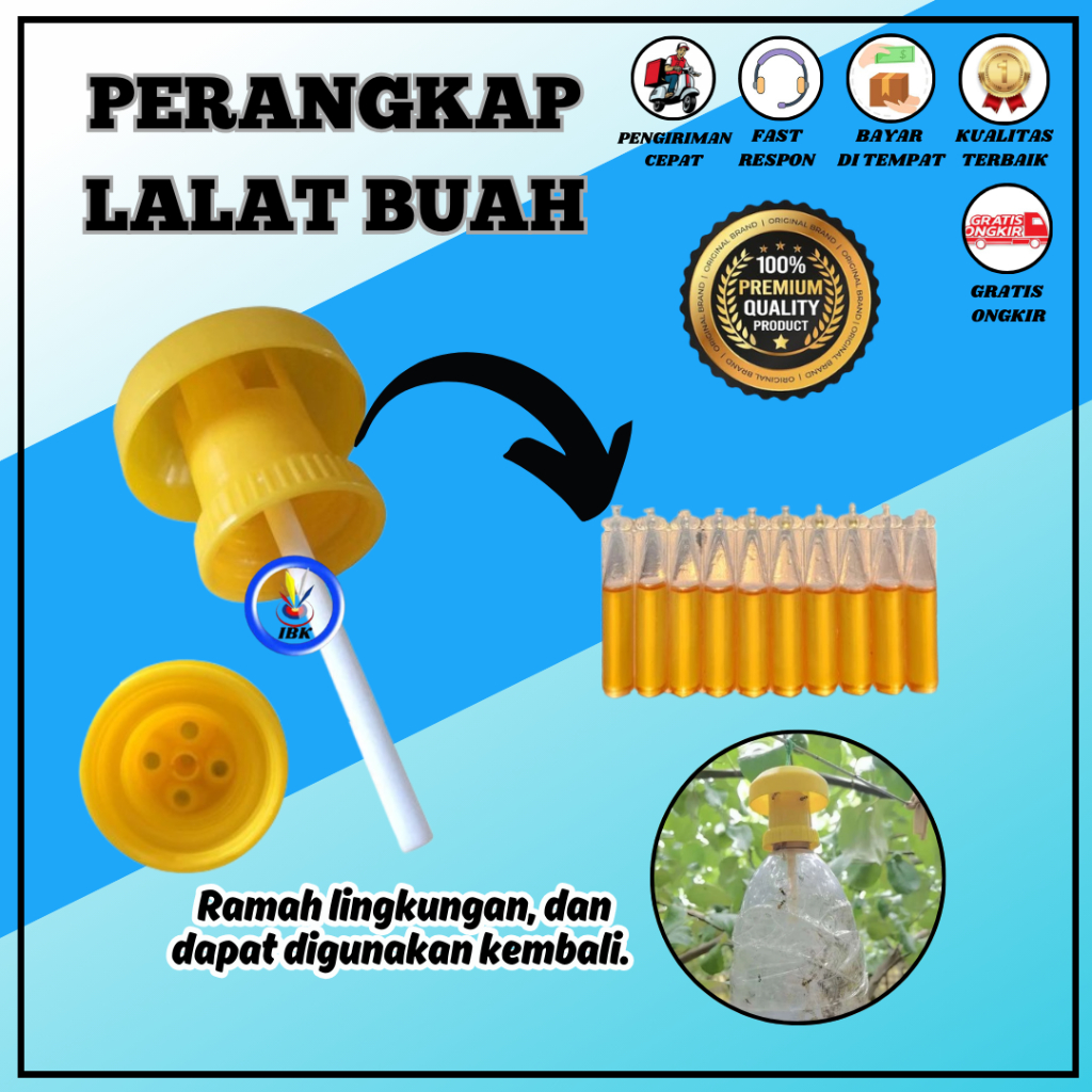 Jual Perangkap Lalat Buah Drosophila Bahan Plastik Warna Kuning 6x6x2CM ...