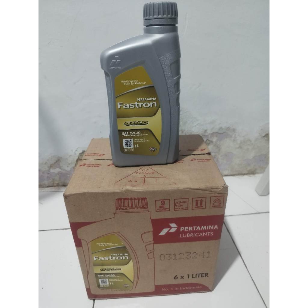 Jual Oli Pertamina Fastron Gold SAE 5W-30 API SN/CF Kemasan 1 Liter ...