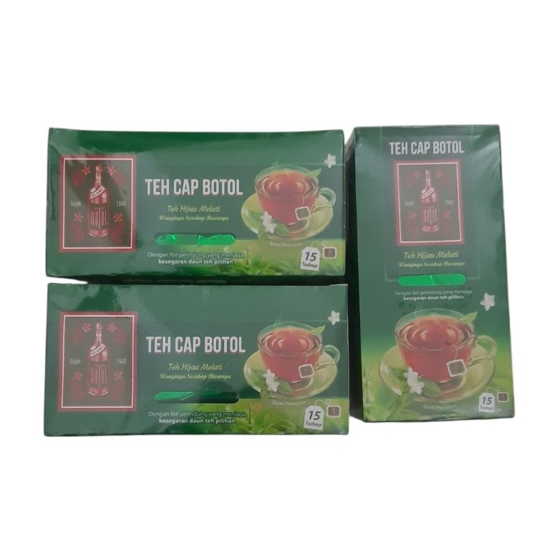 Jual Teh Celup Cap Botol Aroma Melati isi 15 Kantong @2gr | Shopee ...