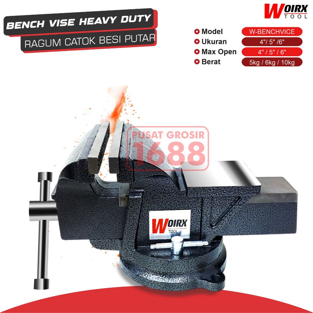 Jual Ragum Catok Besi / Ragum Pita Penjepit 4 5 6 inch 4" 5" 6 ...