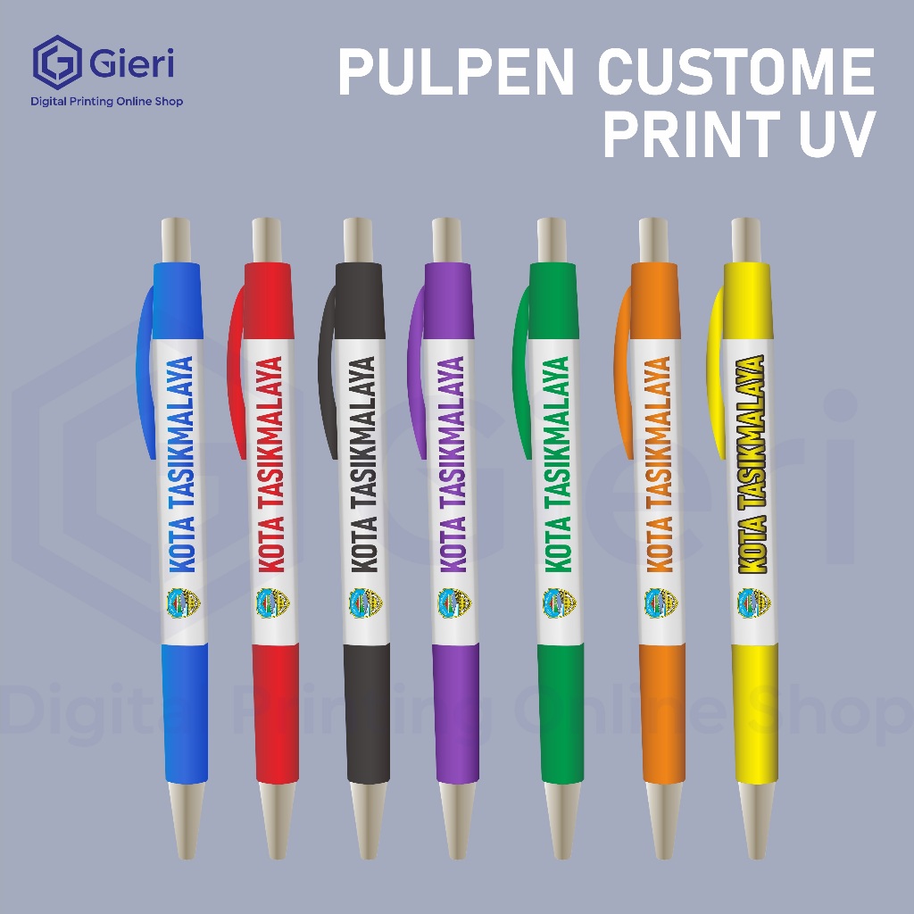 Jual GIERI - PULPEN KOTAK CUSTOM PRINT UV / PULPEN SOUVENIR / MEDIA ...