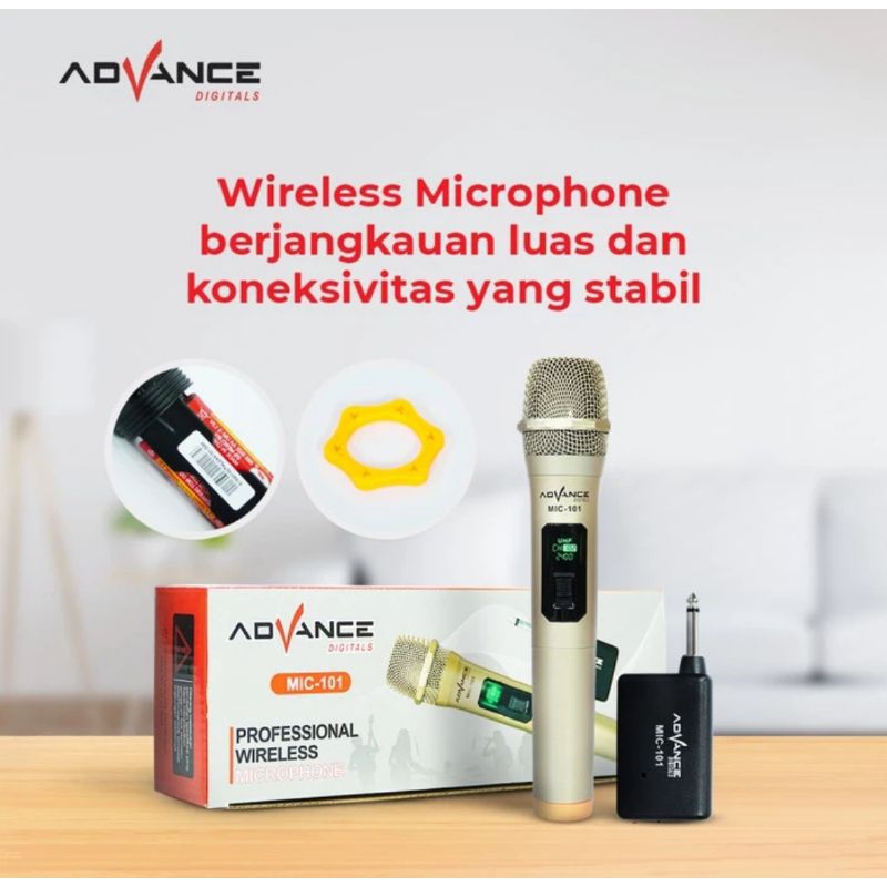 Jual Advance MIC-101 PROFESIONAL / Mic Advance MIC 101 Profesional / Microphone Mikrofon ...