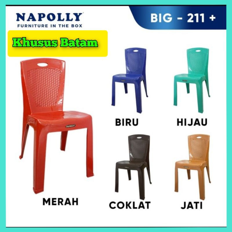 Jual Kursi plastik sandar Napolly Big-211+/kursi makan/kursi sandar ...