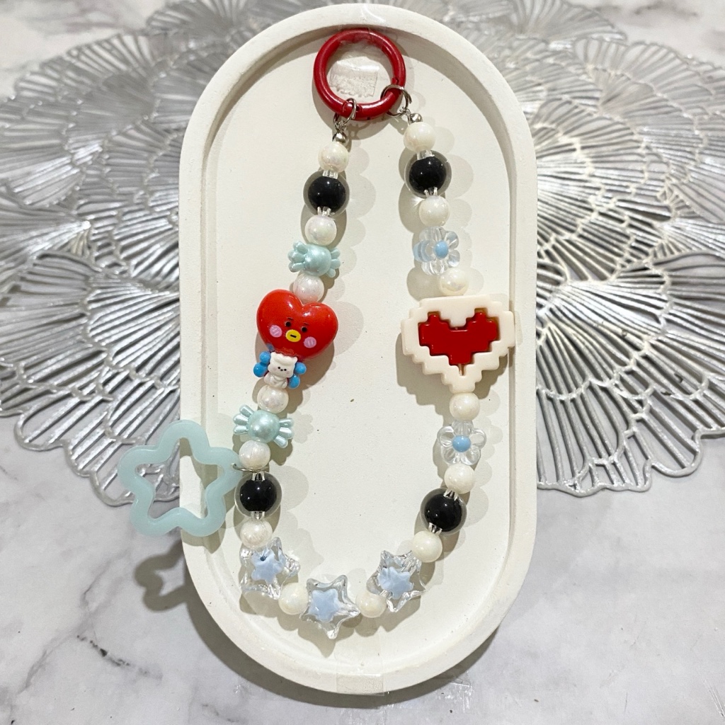 Jual BTS 21 TATA ( V ) kpopers kpop bts21 tata phone strap gantungan hp ...