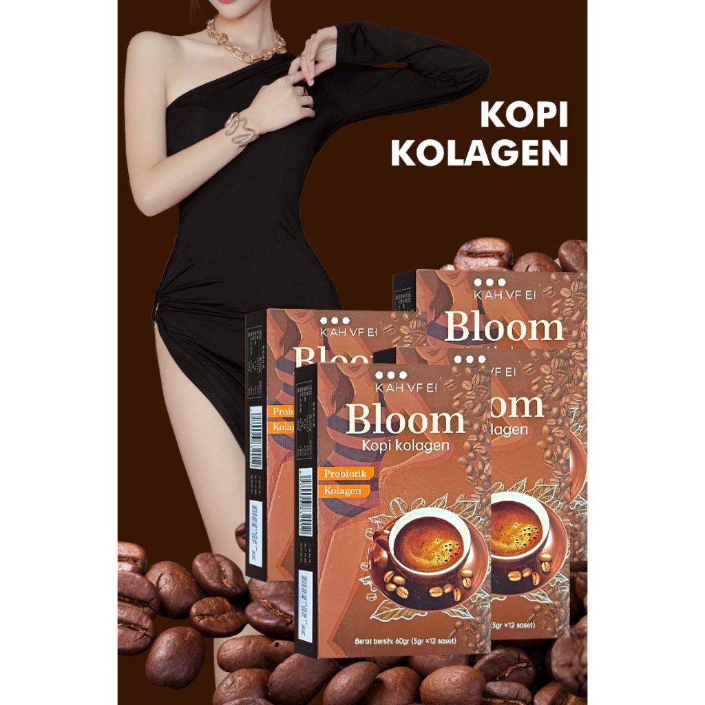 Jual 【Sama seperti TikTok】Kopi Kolagen Bloom, Minuman Kolagen, Kopi ...