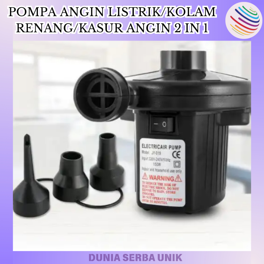 Jual Pompa Angin Listrik/kolam renang/kasur angin bisa sedot electric Pompa Kolam Renang / Kasur ...