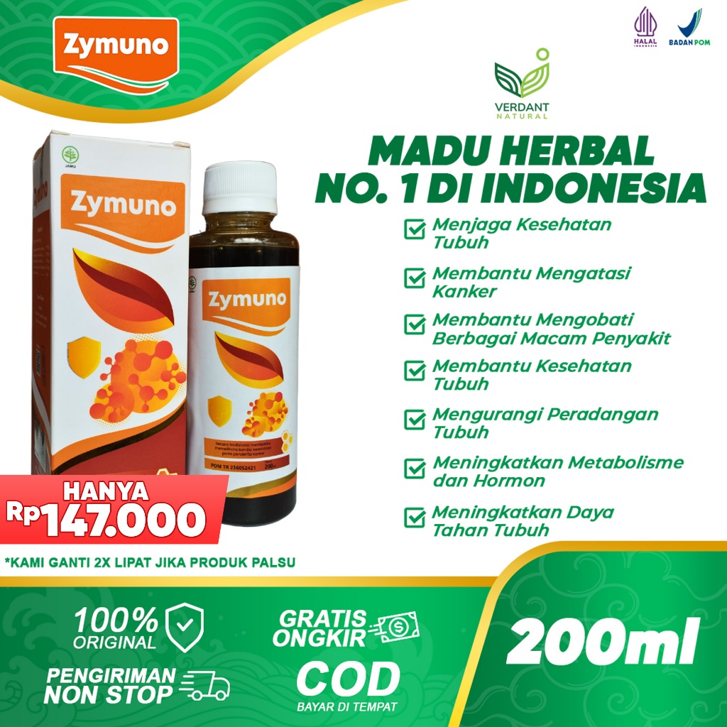 Jual Zymuno Obat Tradisional Madu Vitamin Herbal Kanker Pcos Miom ...
