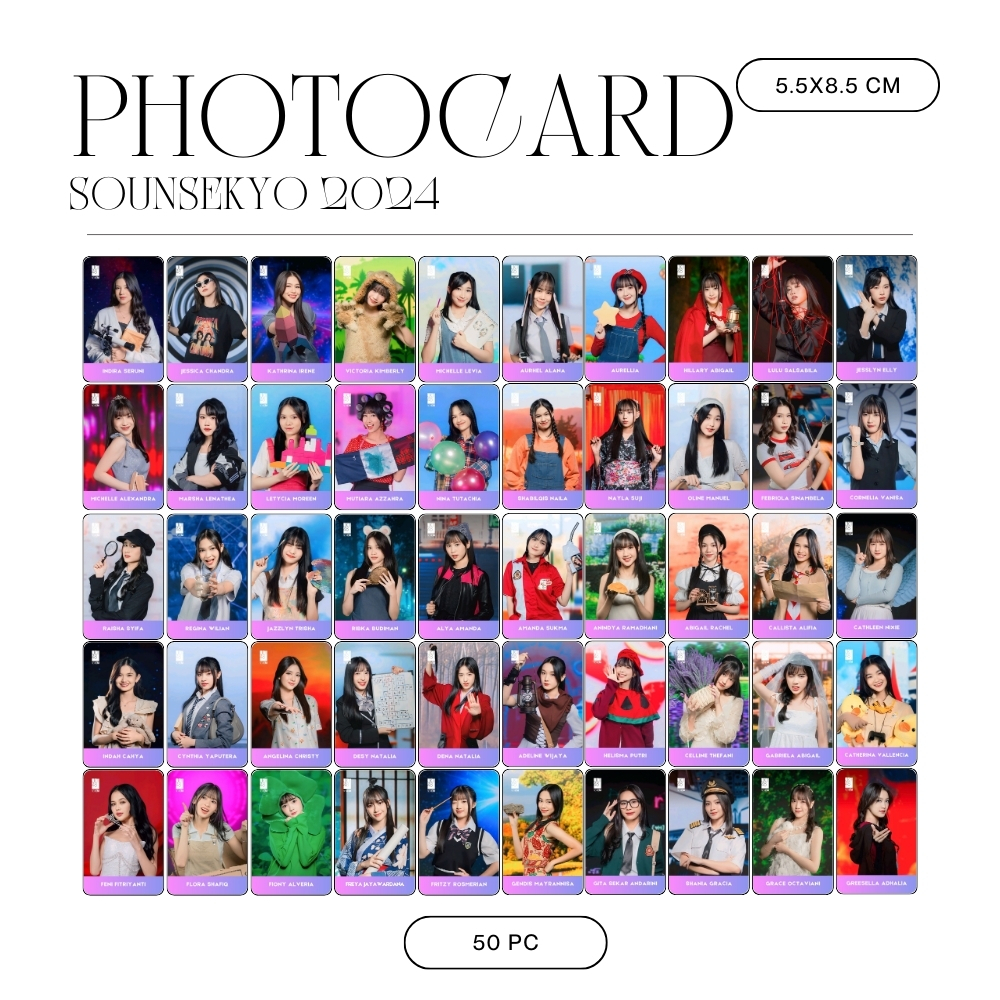 Jual PHOTOCARD JKT48 SOUSENKYO 2024 (HARGA 50 PCS + LAMINASI 2 SISI) JPOP CARDS IDOL UNOFFICIAL ...
