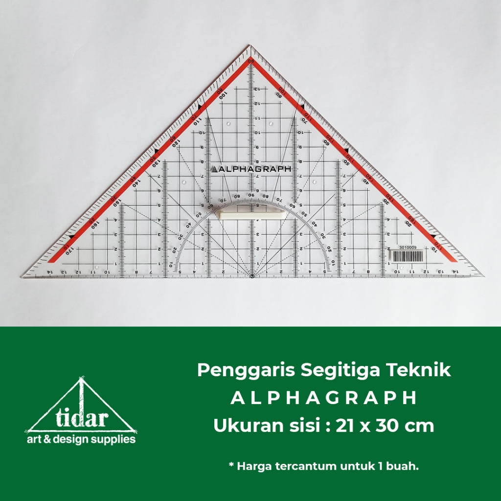 Jual Alphagraph Penggaris Segitiga Teknik 32 CM - Technical Triangle ...