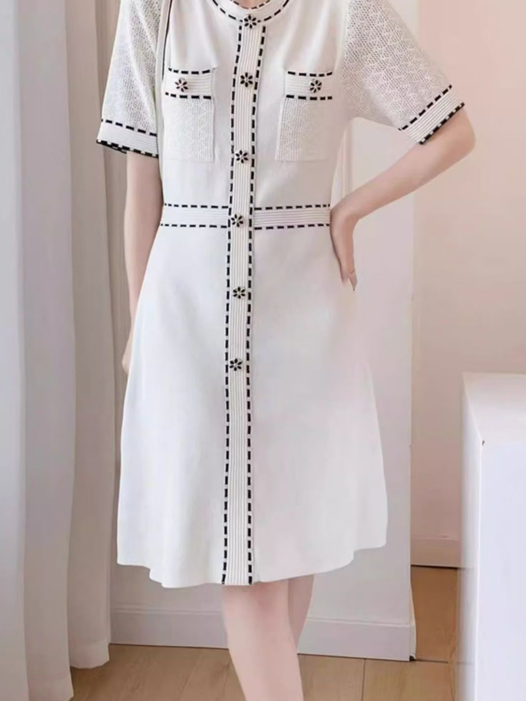 Jual 2993 - Midi Dress Knit Dress Rajut Kasual Korea Wanita | Shopee ...