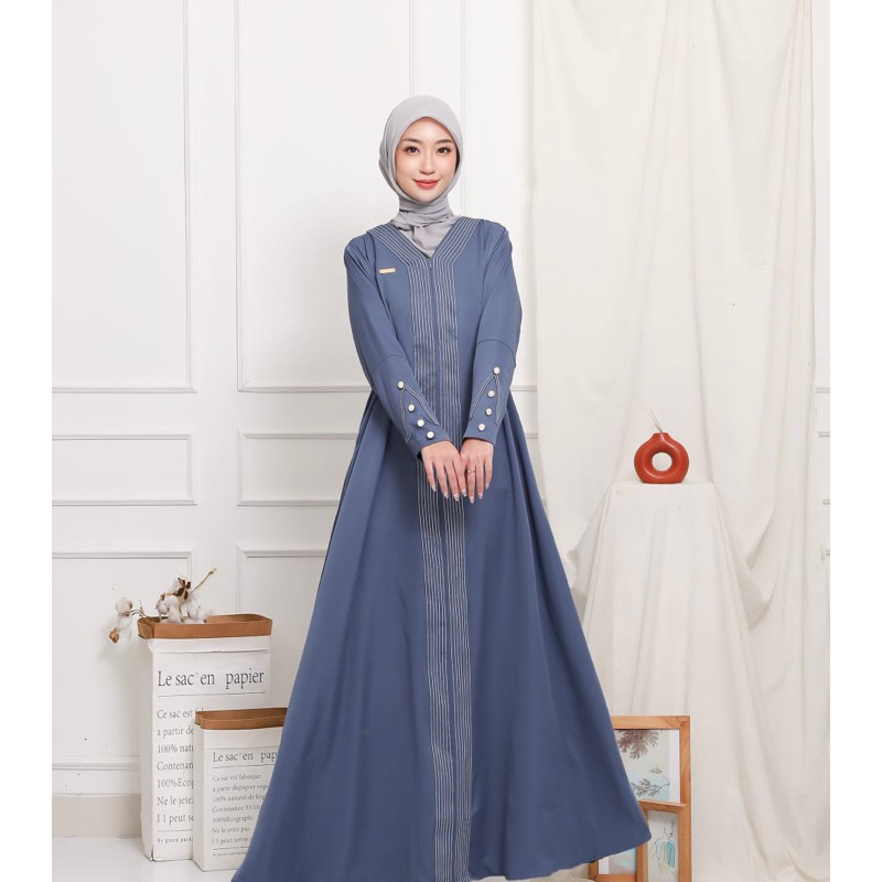 Jual Syafira Collection x Deby Beaute - Halona Series - Dress/Gamis Wanita Anti UV Premium ...