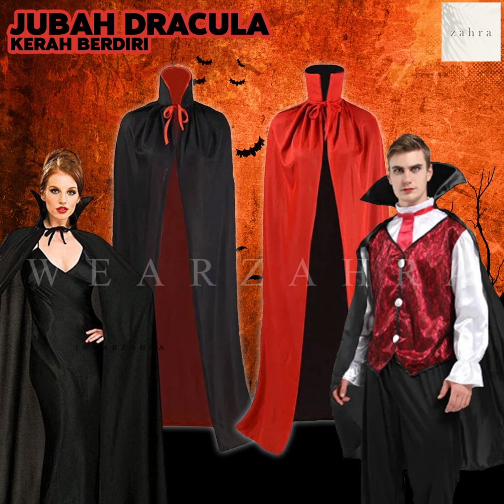 Jual KODE C94E JUBAH DRACULA KERAH BERDIRI Halloween Costumes Drakula ...