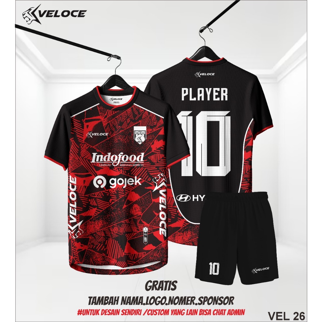 Jual JERSEY FUTSAL SABLON NAMA+ NO PUNGGUNG FULL PRINTING CUSTOM MURAH ...