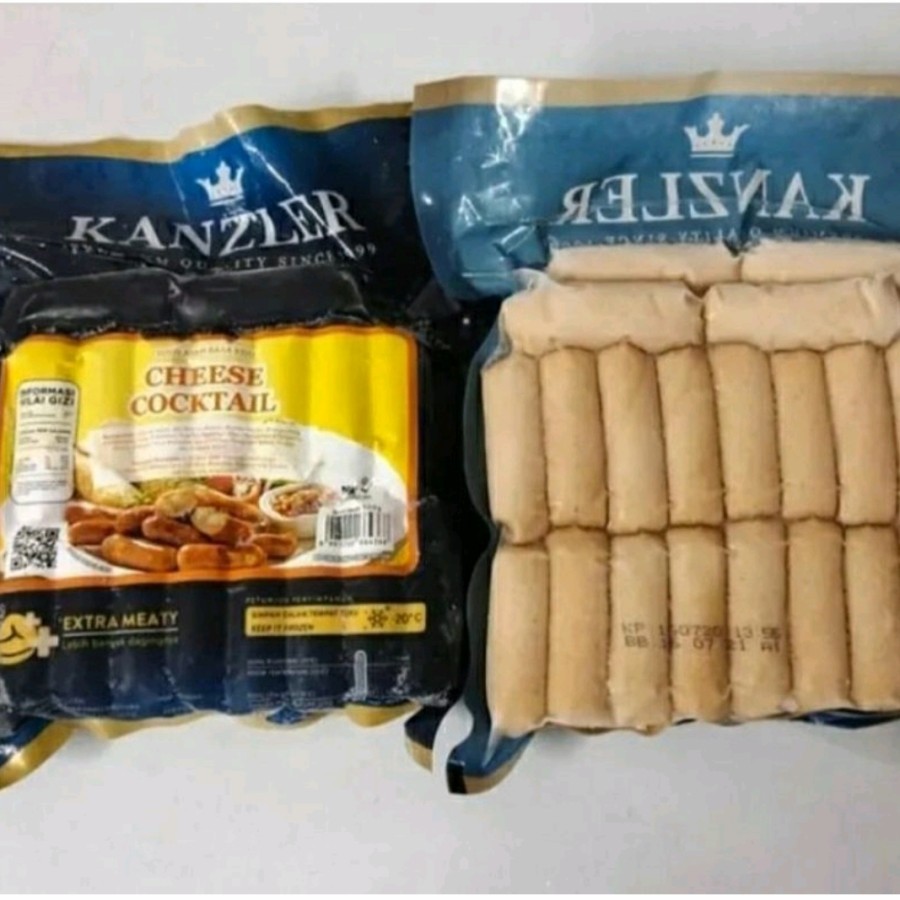 Jual Kanzler Sosis Cheese Cocktail Sausages 500g | Shopee Indonesia