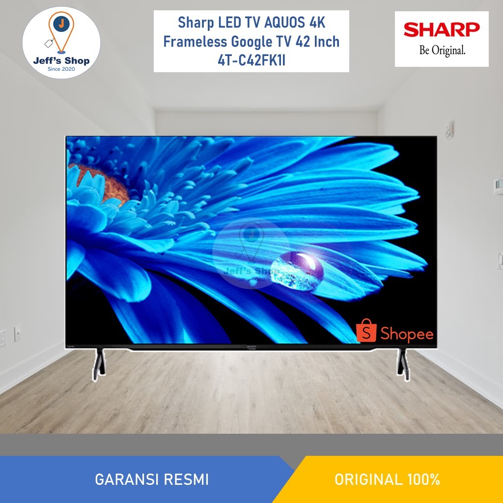 Jual Sharp 4K Frameless Google TV 42 Inch 4T C42FK1I | Shopee Indonesia