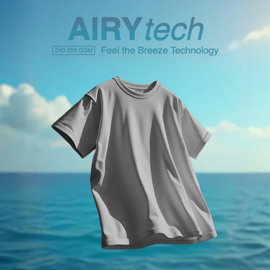 Jual Common Goods Short Sleeve AIRYtech Oversize T-Shirts - Cloudy Grey | Shopee Indonesia