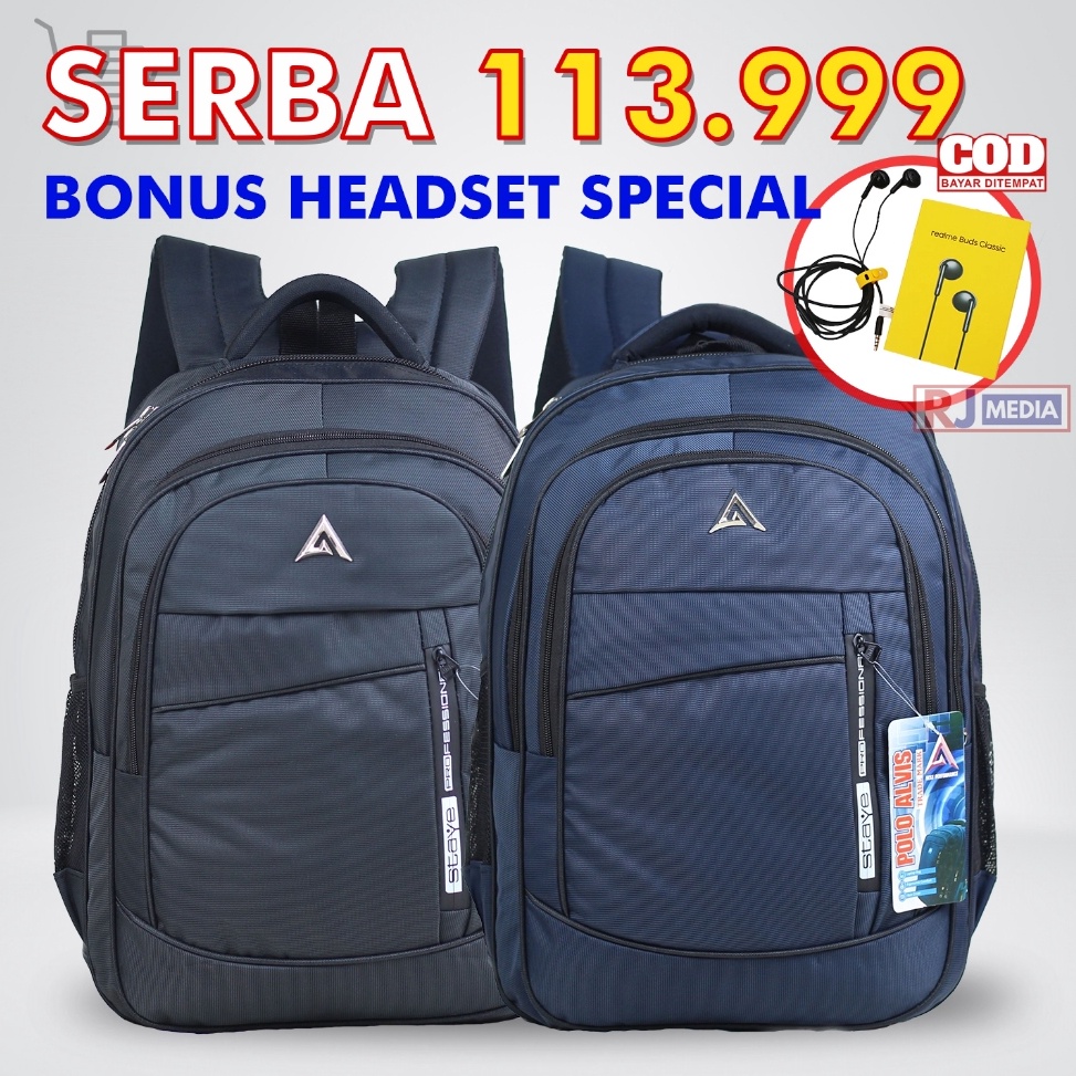 Jual KODE I96B Tas Ransel Polo Alvis Pro Warna Navy backpack Impor ...