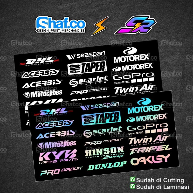 Jual STICKER PACK MOTOR RACING //STIKER SPONSOR RACING // STIKER MOTOR ...
