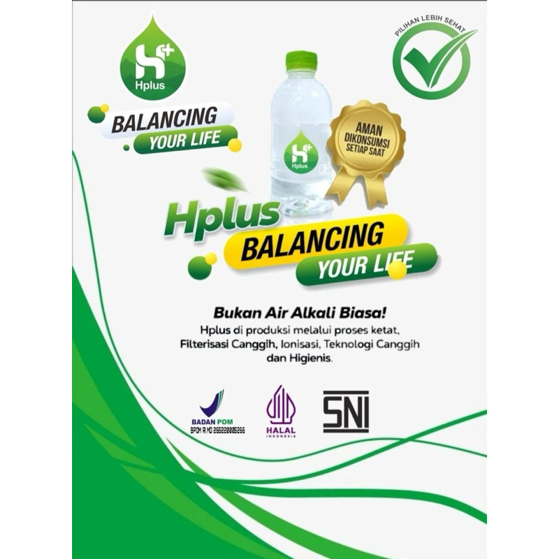 Jual Hplus Air Alkaline PH9 600 ml | Shopee Indonesia