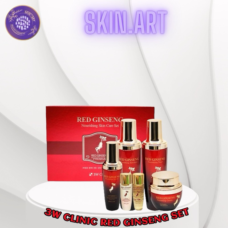 Jual 3W Clinic Premium Skincare set ada 3 choice RED GINSENG / GOLD ...
