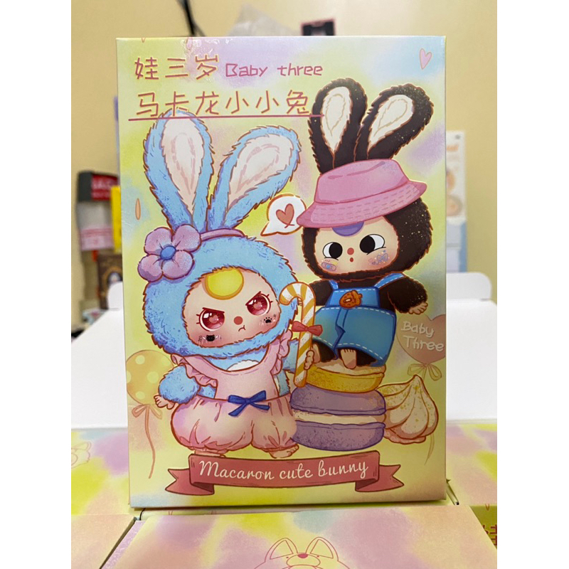 Jual [READY INA] Baby Three Macaron Cute Bunny Blindbox Selected Plush ...