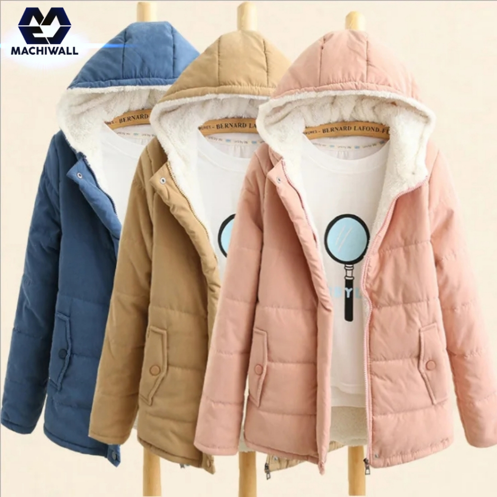 Jual Jaket Winter wanita musim dingin bulu sherpa / jacket mantel kembung tebal terbaru | Shopee ...