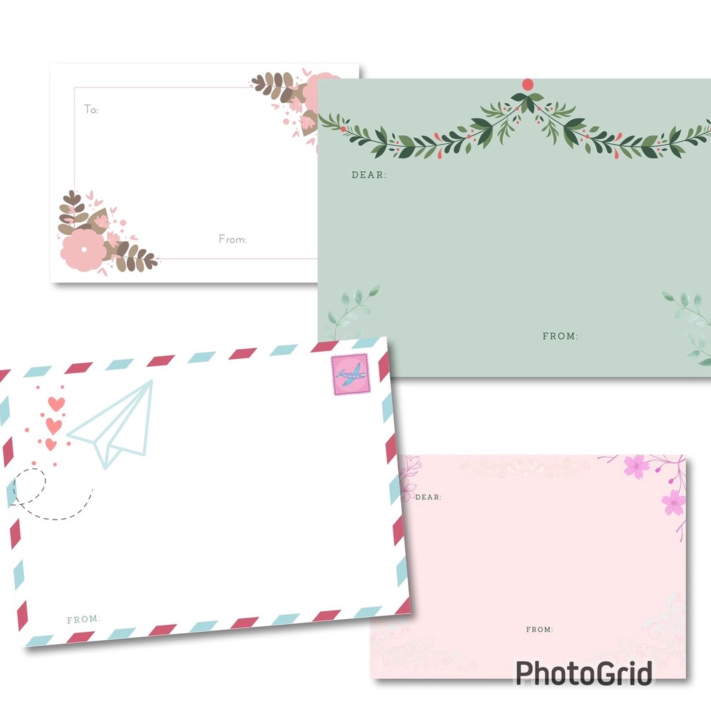 Jual Potongan Harga 3 Gift Card Kartu Ucapan Greeting Card Polos Kartu ...