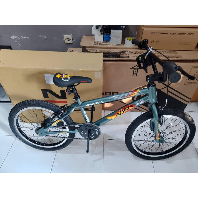 Jual Sepeda Junior WIMCYCLE BMX BRONCO 20" baru sage green | Shopee ...