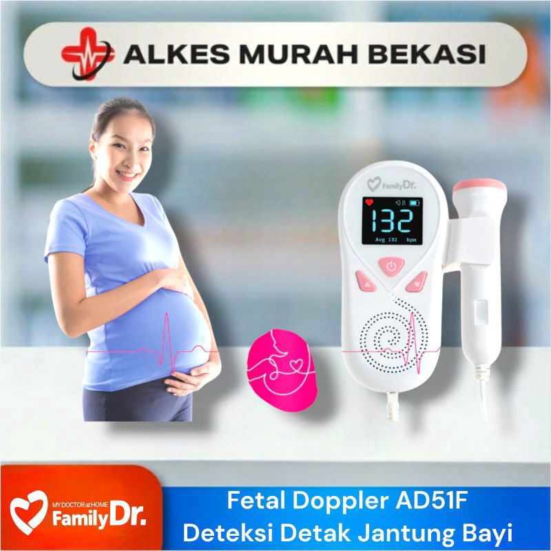 Jual FamilyDr Fetal Doppler AD51F Deteksi Detak Jantung Bayi | Shopee ...