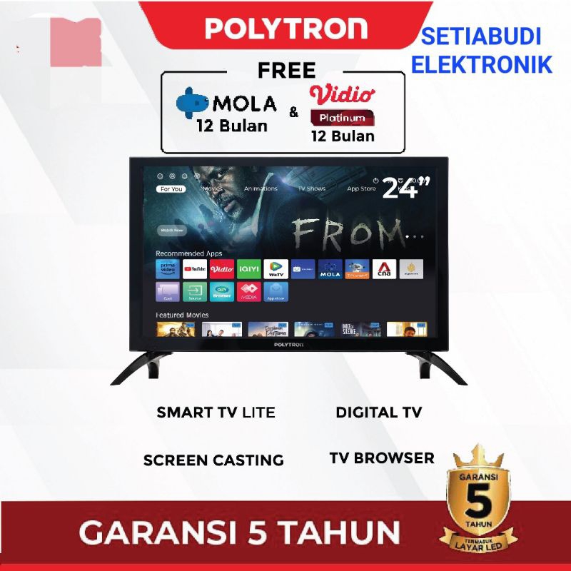 Jual TV LED POLYTRON 24 INCH SMART TV , TYPE ; PLD 24CV1869 | Shopee ...