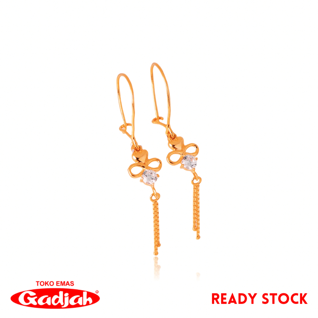 Jual Anting Emas Kawatan Solitaire Pita 2 Koncer - Toko Emas Gadjah ...