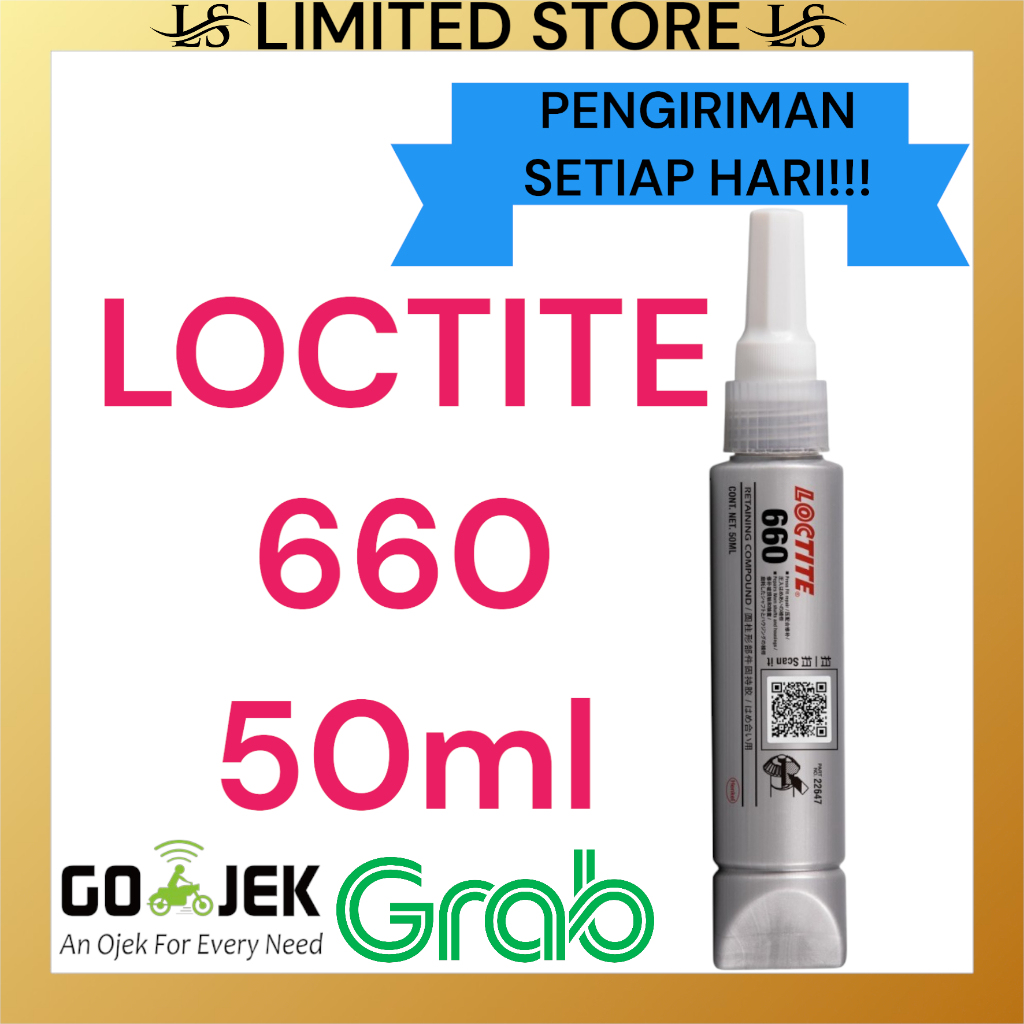 Jual Henkel LOCTITE 660 Retaining Compound Lem Bearing/Lem Shaft 50 ml ...