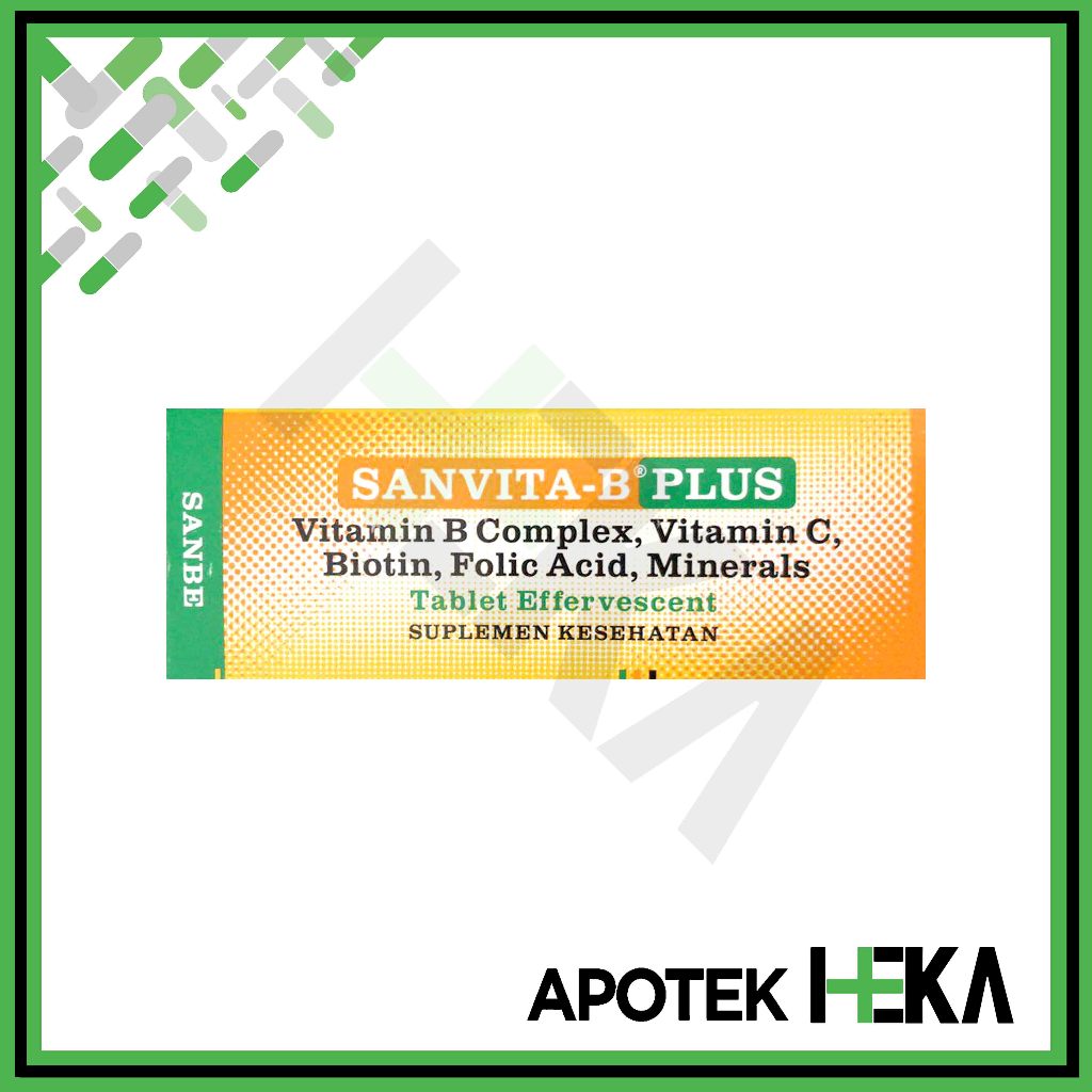 Jual Sanvita B Plus Tablet Effervescent Tube isi 10 - Vitamin B [BOGOR ...