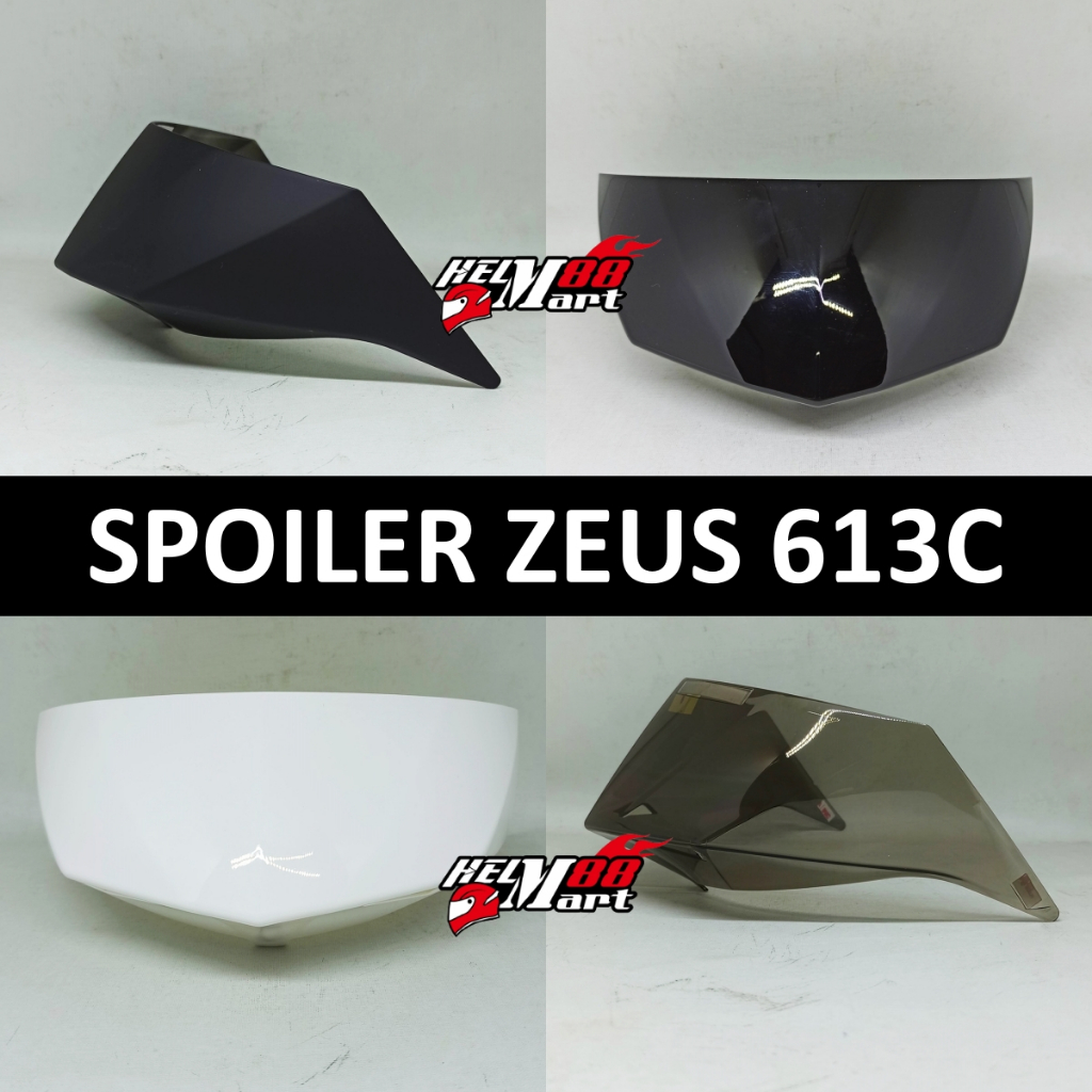 Jual Spoiler ZEUS 613C ORIGINAL Spoiler Helm Zeus ZS613C ZS-613C 613BA ...