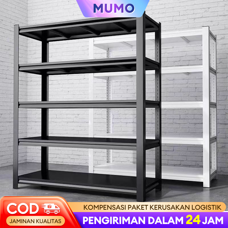 Jual Rak Besi siku 5 susun Rak gudang Rak dapur Rak Buku Rak barang Rak Susun serbaguna 120*40 ...